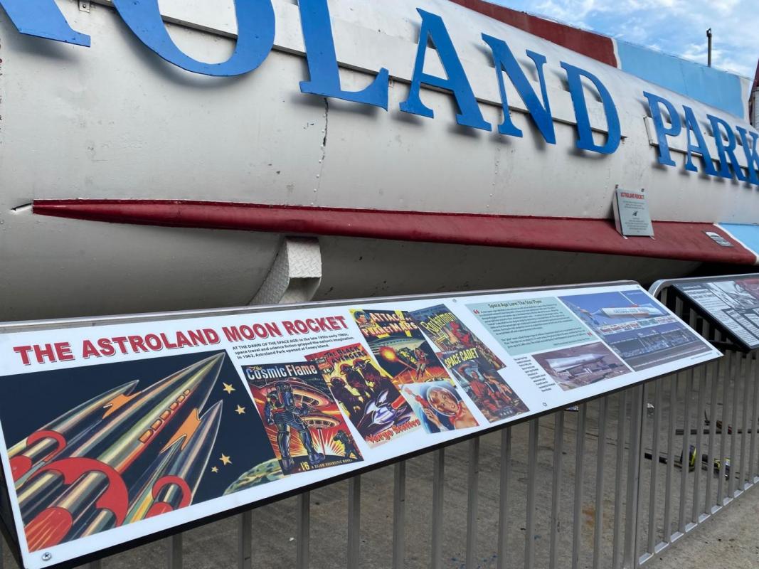 Astroland Rocket Exhibit at Deno's Wonder Wheel Park | Coney Island ...