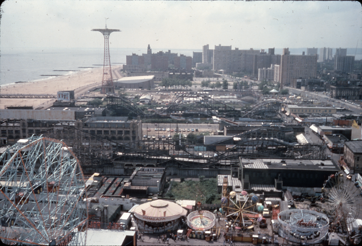 Aerial View of Amusement District, from the AstroTower | Coney Island ...
